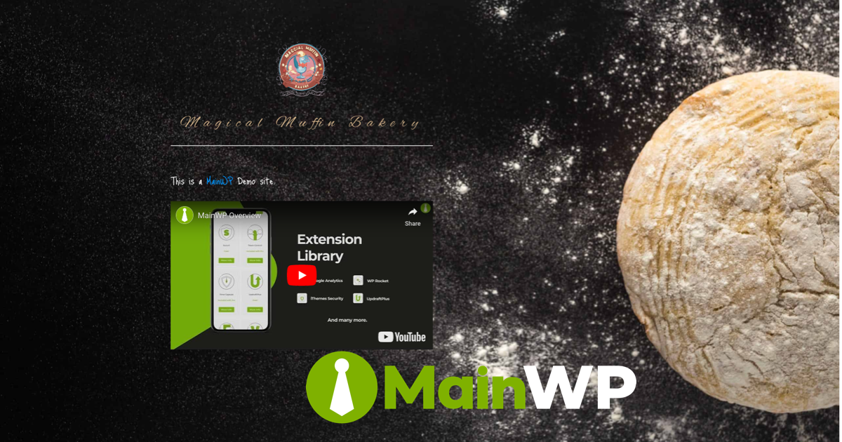 Magical Muffin Bakery a MainWP Demo Site